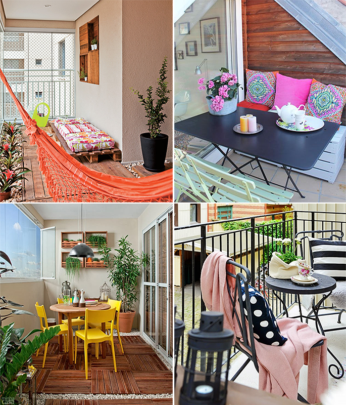 Dicas para decorar varandas pequenas + 16 modelos para você se inspirar ...