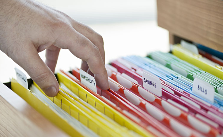 Como organizar a papelada em 5 etapas - contas e documentos - Casinha ...